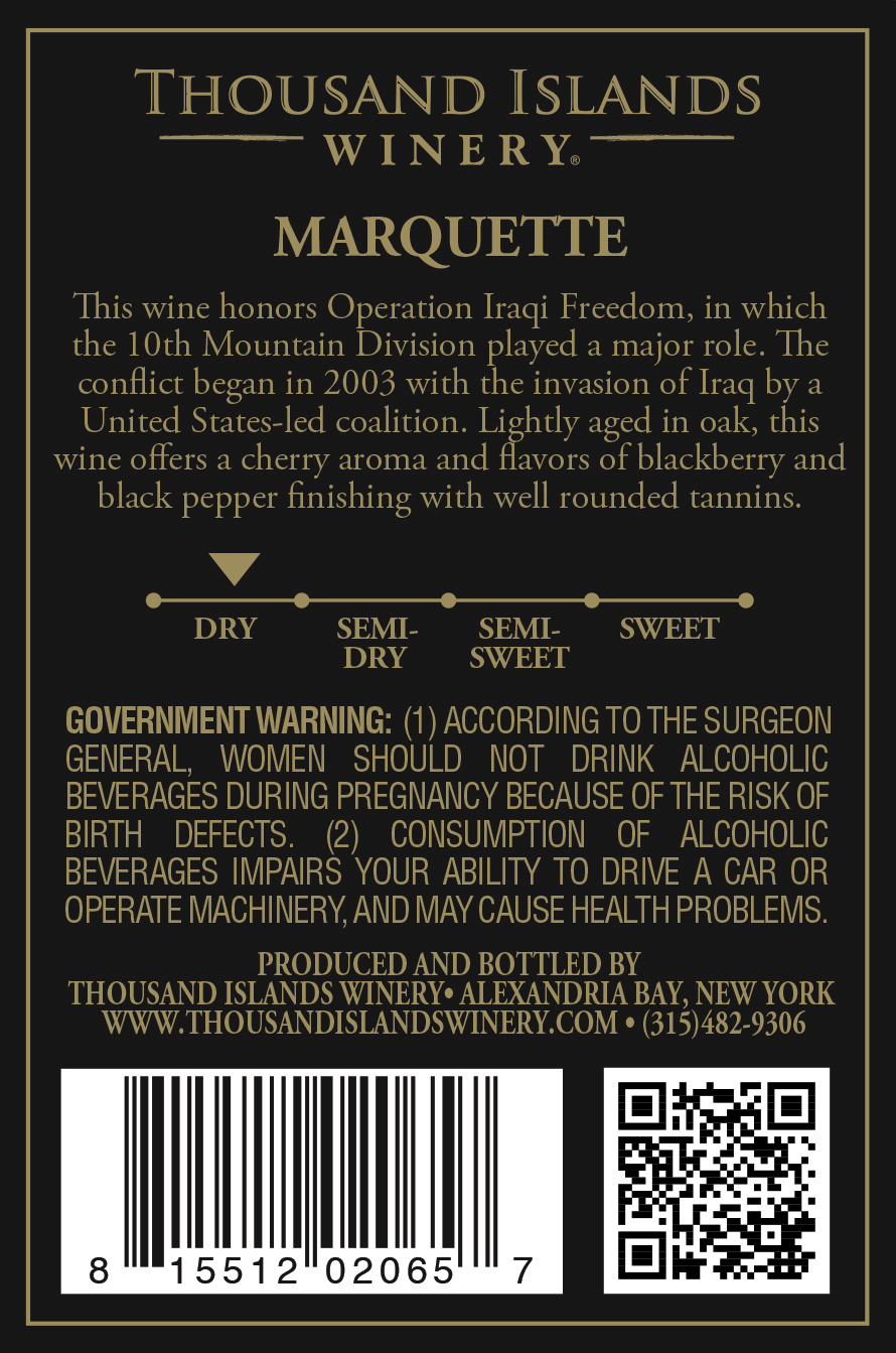 Iraqi Freedom | Thousand Islands Winery