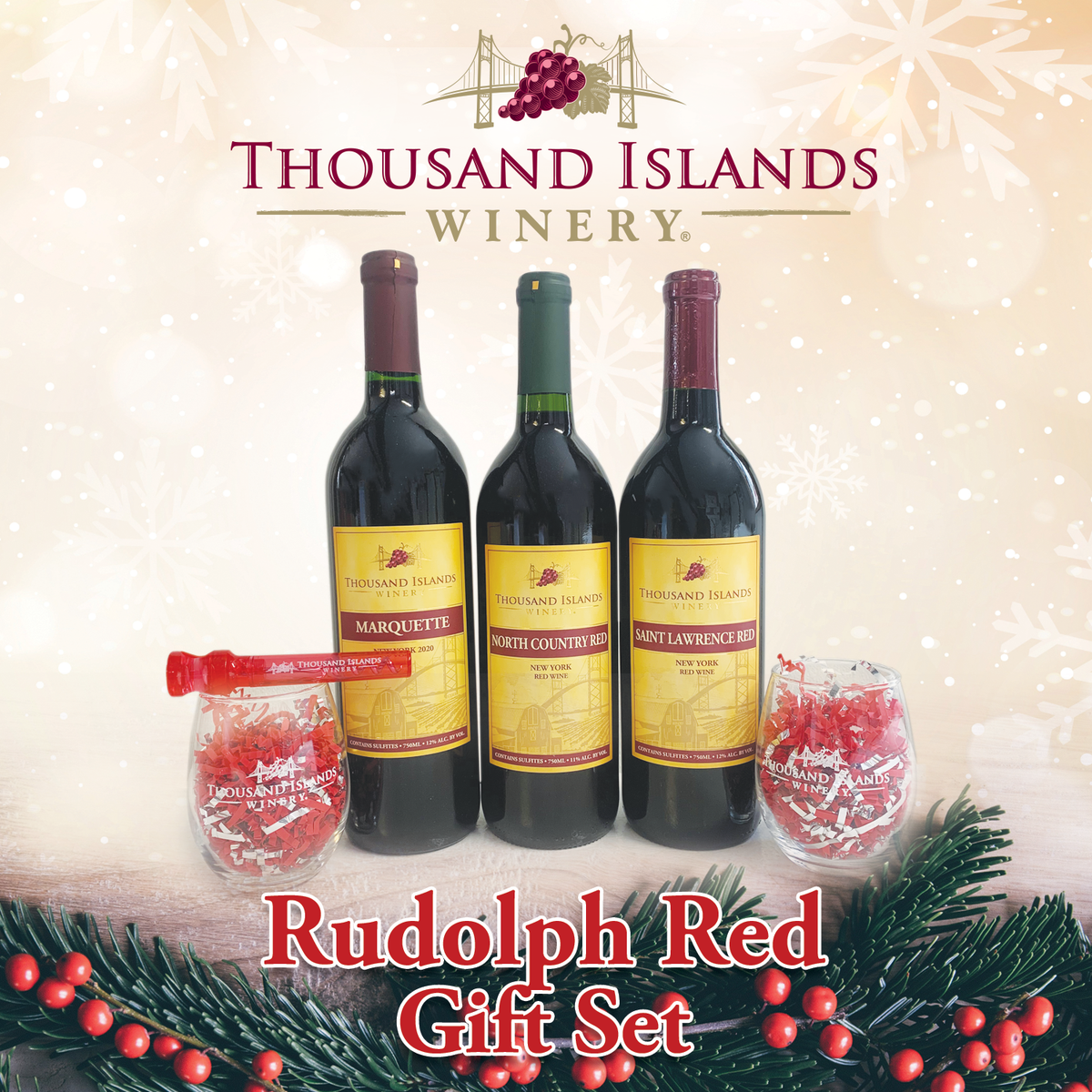 Rudolph's Red Gift Set | Thousand Islands Winery